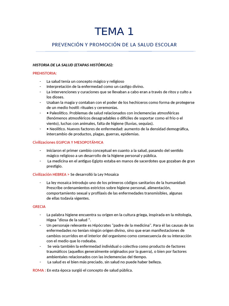 Tema 1 Salud | PDF