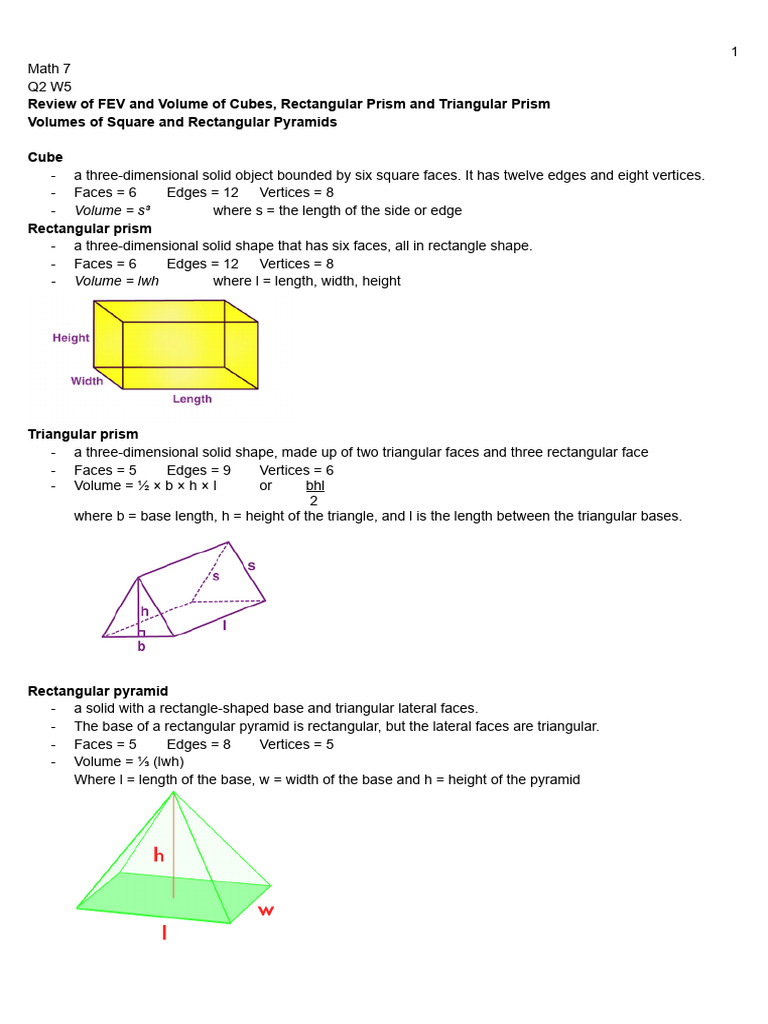 q2 w5 pyramid | PDF | Rectangle | Triangle