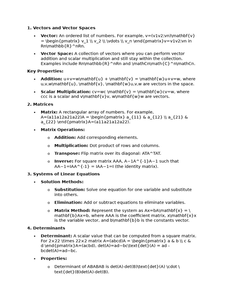 Matrices | PDF | Matrix (Mathematics) | Eigenvalues And Eigenvectors