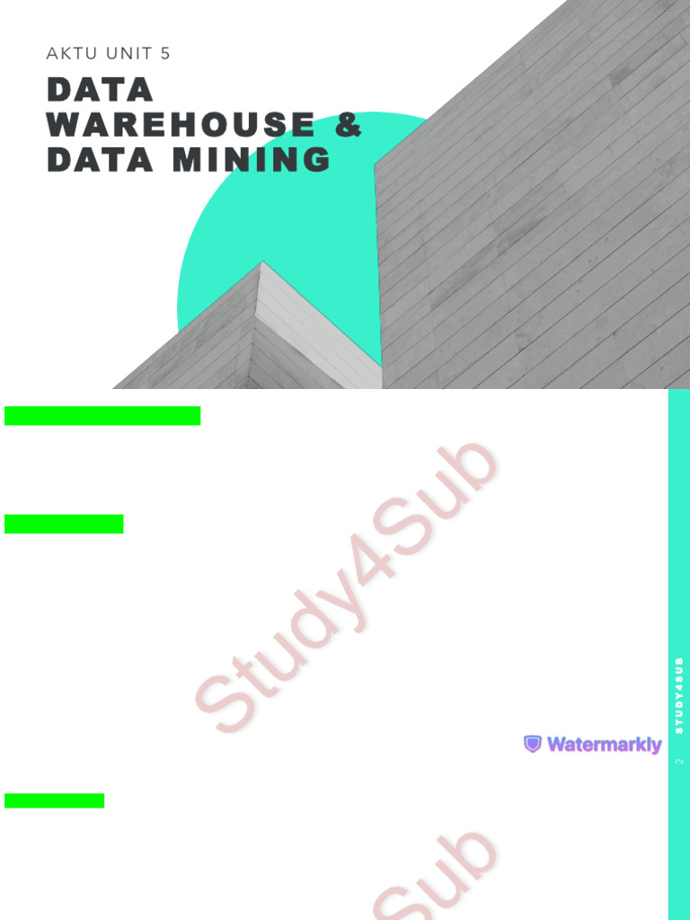 5 Data Warehouse Pdf Backup Computer Science