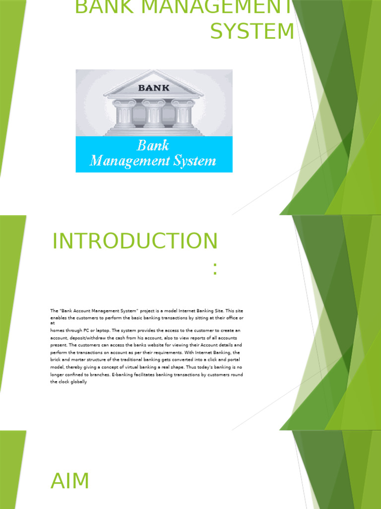 Bank Management System | PDF | Sql | Databases