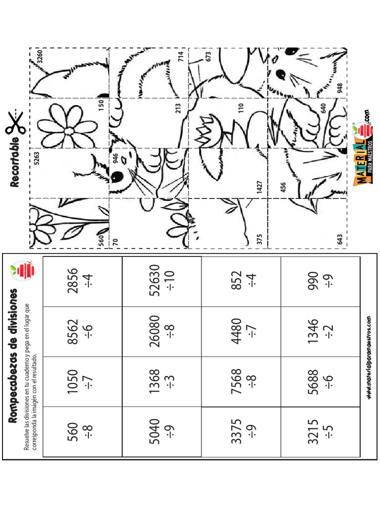 Rompecabezas Divisiones-0 | PDF