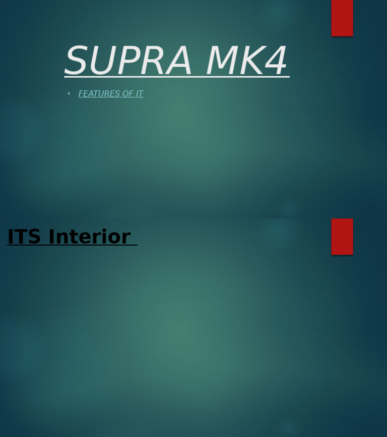 Supra MK4 | PDF