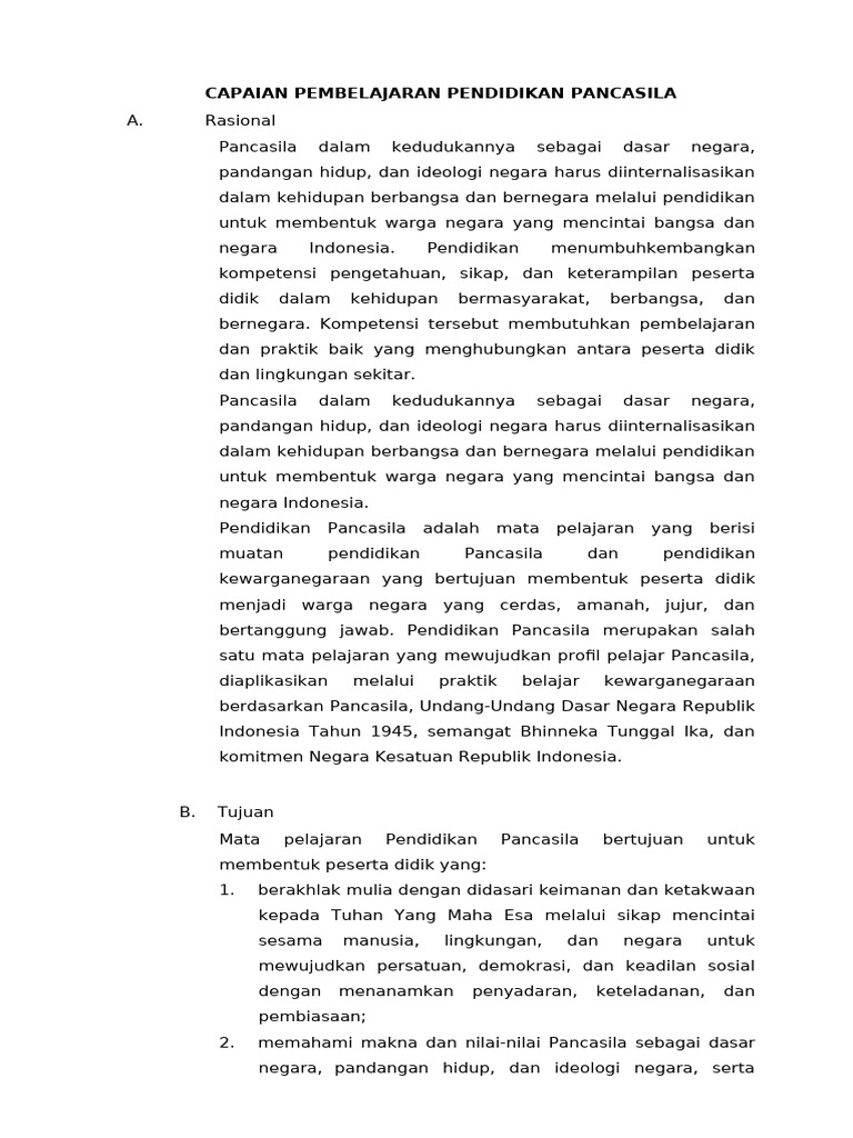 TP PPKN SD Fase B Kelas 4 | PDF