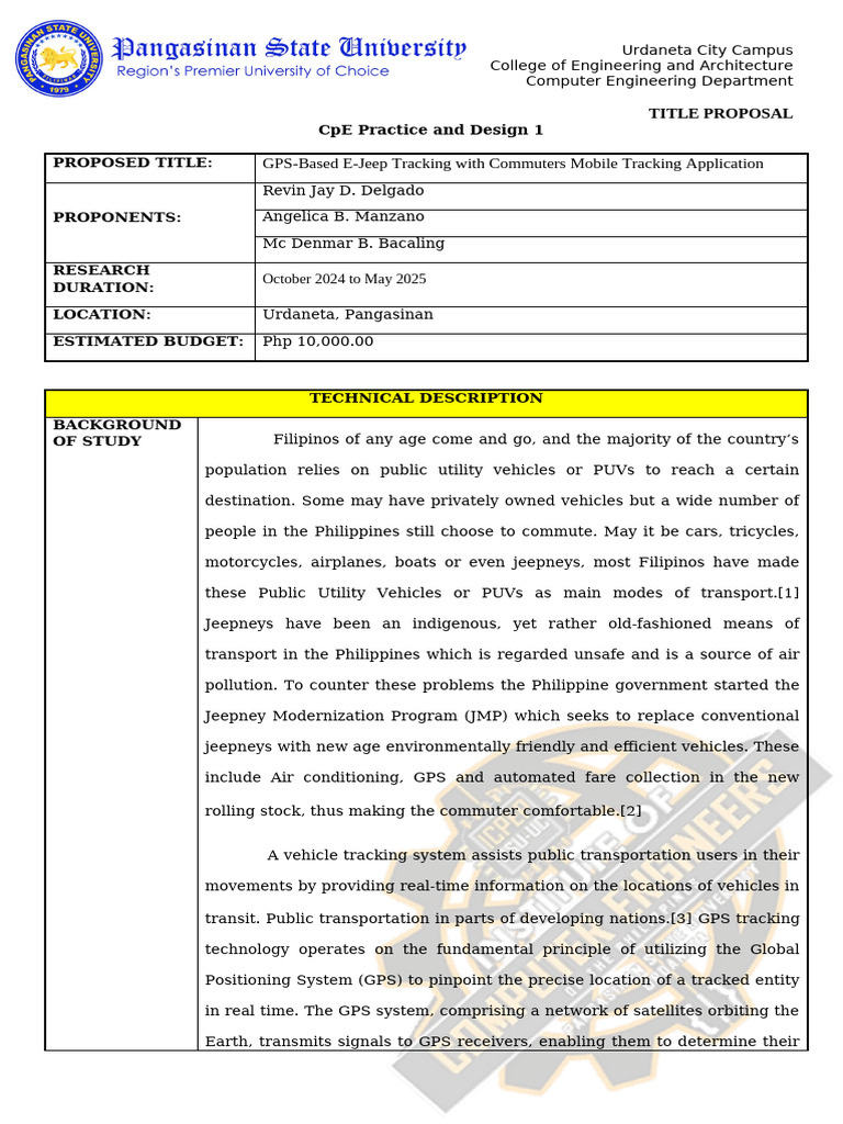 GPS-Based E-Jeep Tracking With Commuters Mobile Tracking Application ...