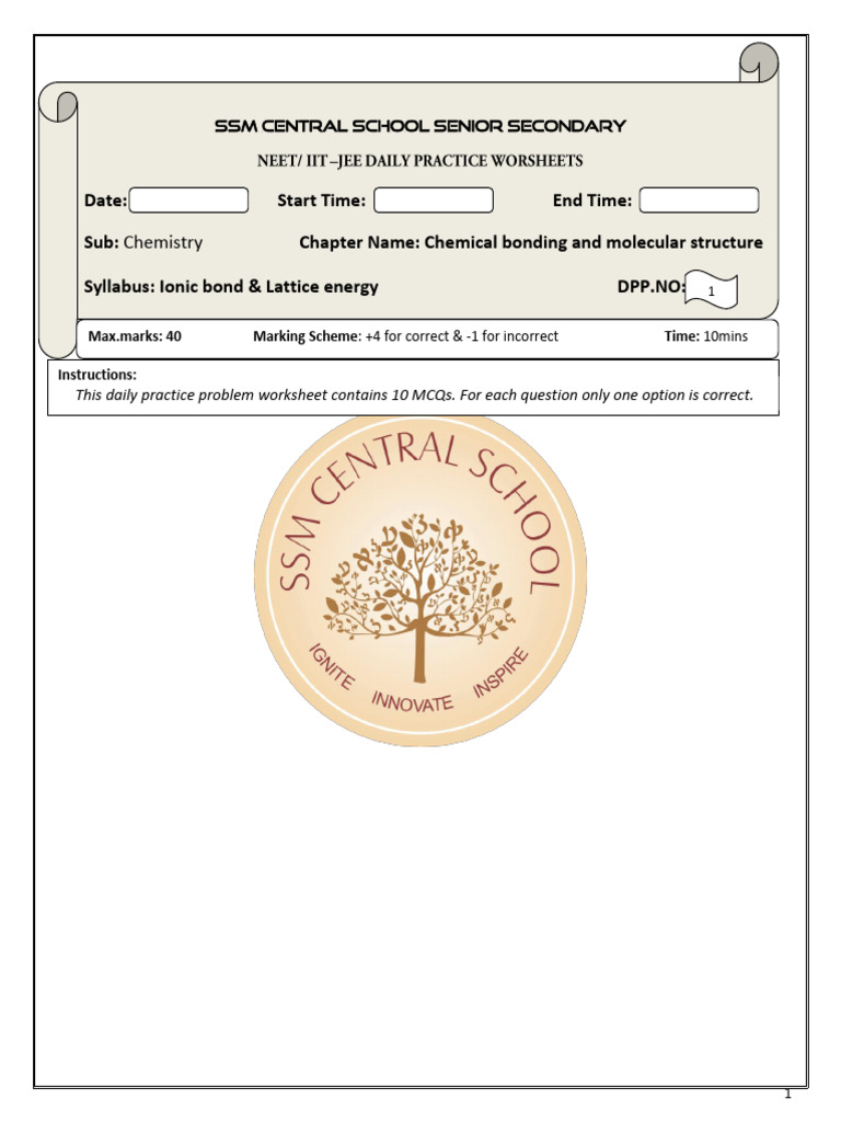 4.ionic Bond & Lattice Energy | PDF | Ionic Bonding | Chemical Compounds