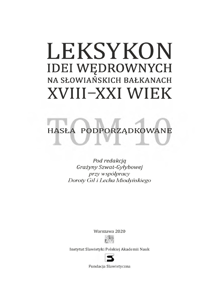CZEFURZY Leksykon_idei_wedrownych_na_slowianskich_Balkanach | PDF