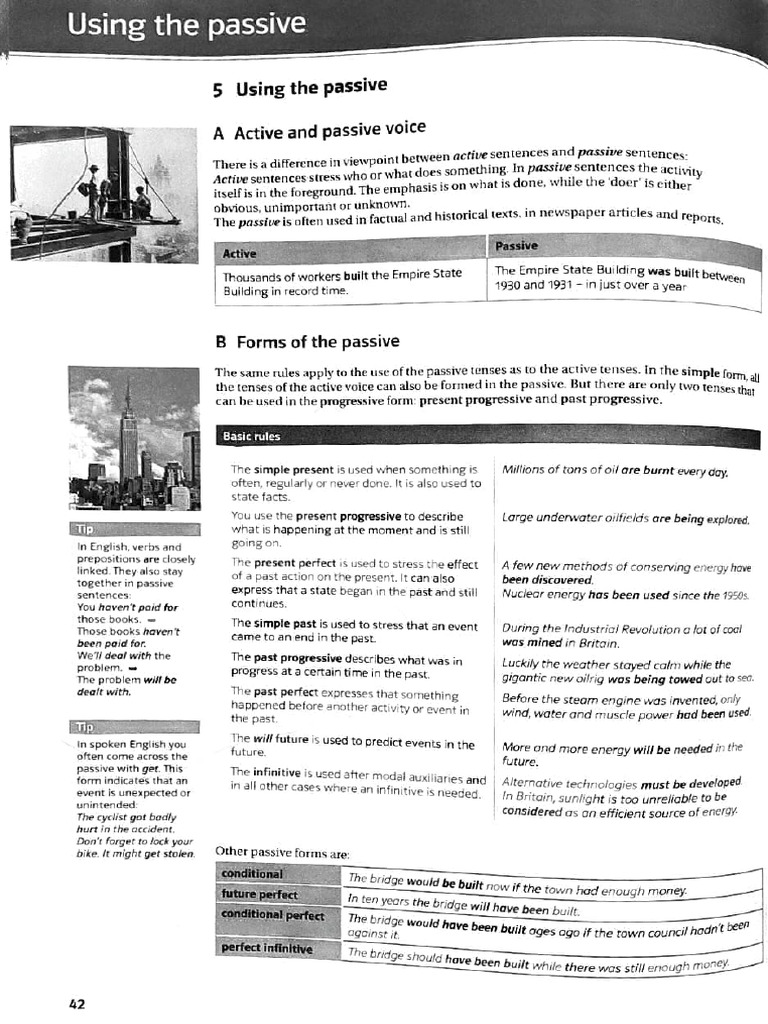 Using The Passive | PDF | Grammatical Tense | Linguistic Typology