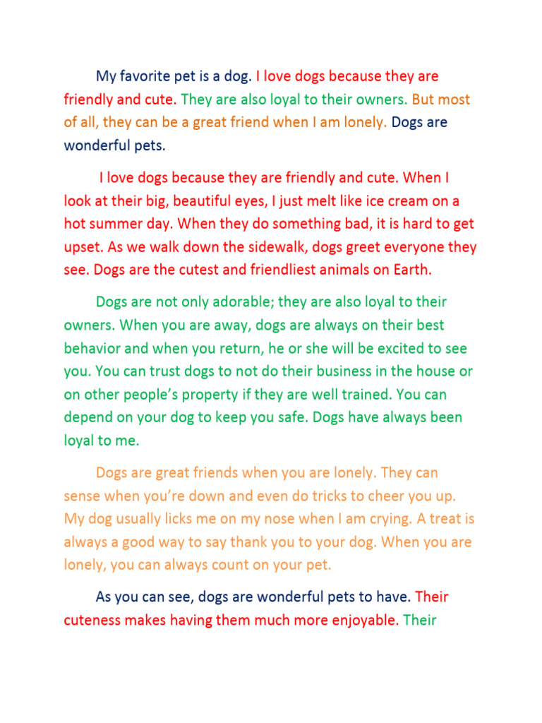 My Favorite Pet: The Joy of Dogs | PDF
