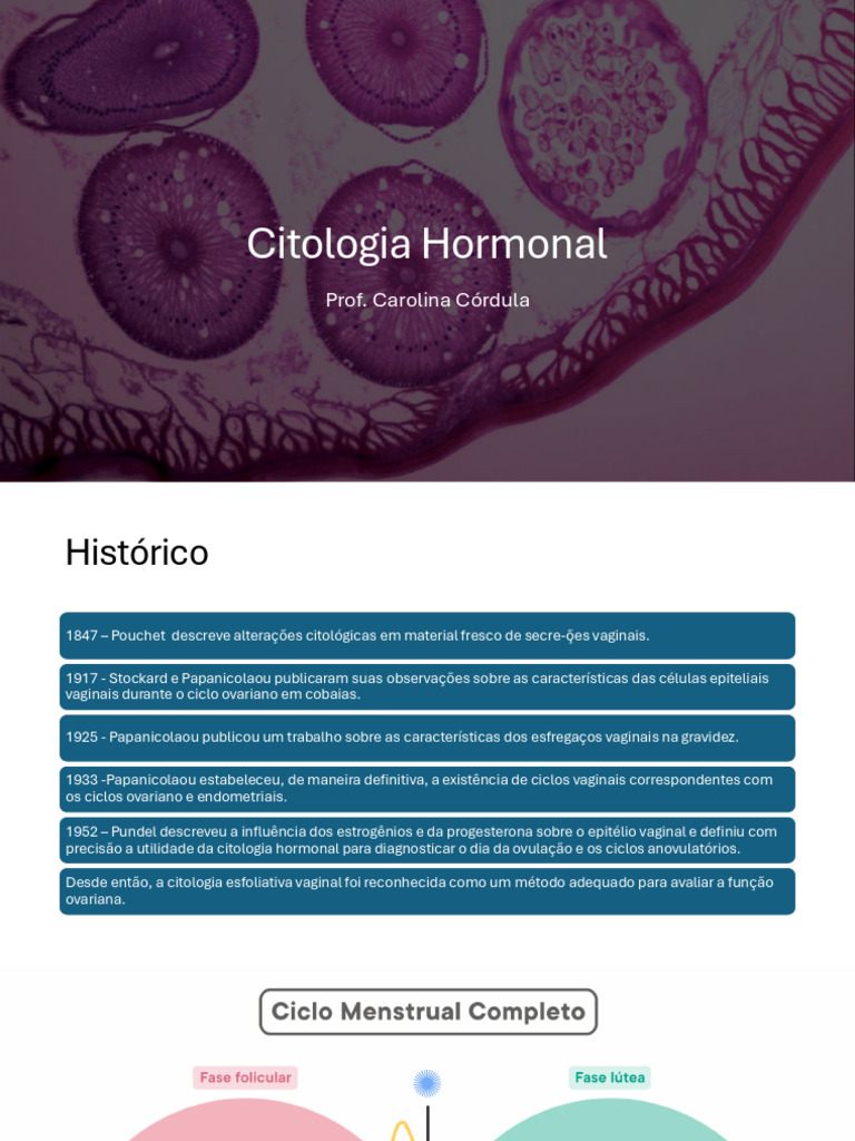 Citologia Hormonal: Ciclo e Características | PDF | Ovário | Ciclo ...