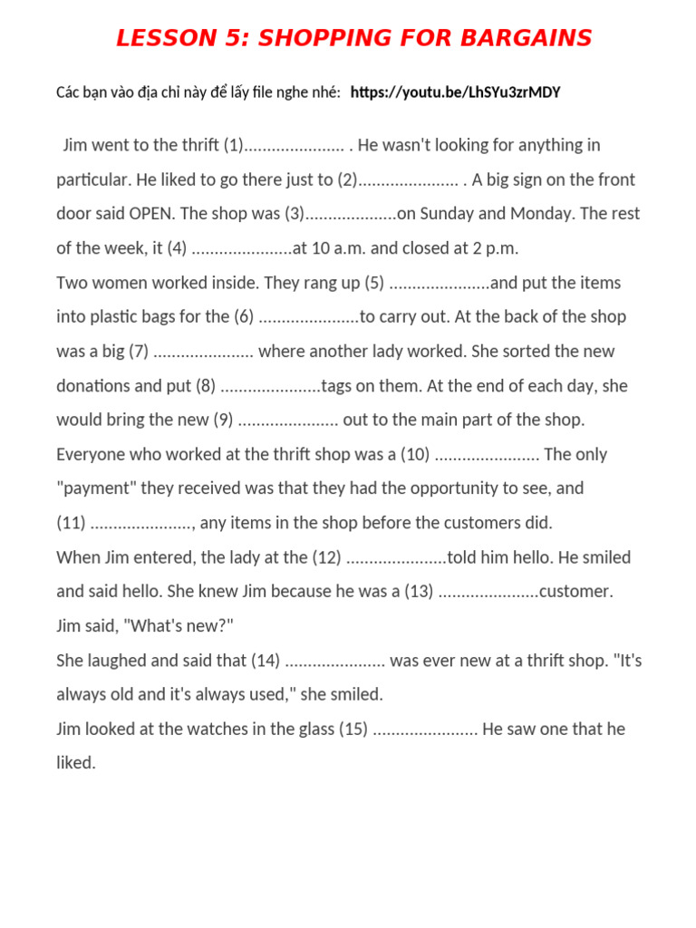 Luyen Nghe Co Link File Nghe | PDF