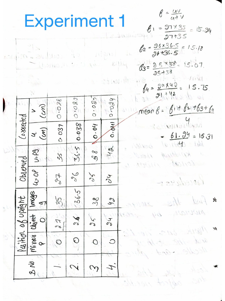 Physics Observations and Calculations | PDF