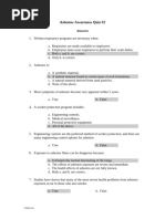 Asbestos Awareness Quiz Answers | PDF | Asbestos | Medicine