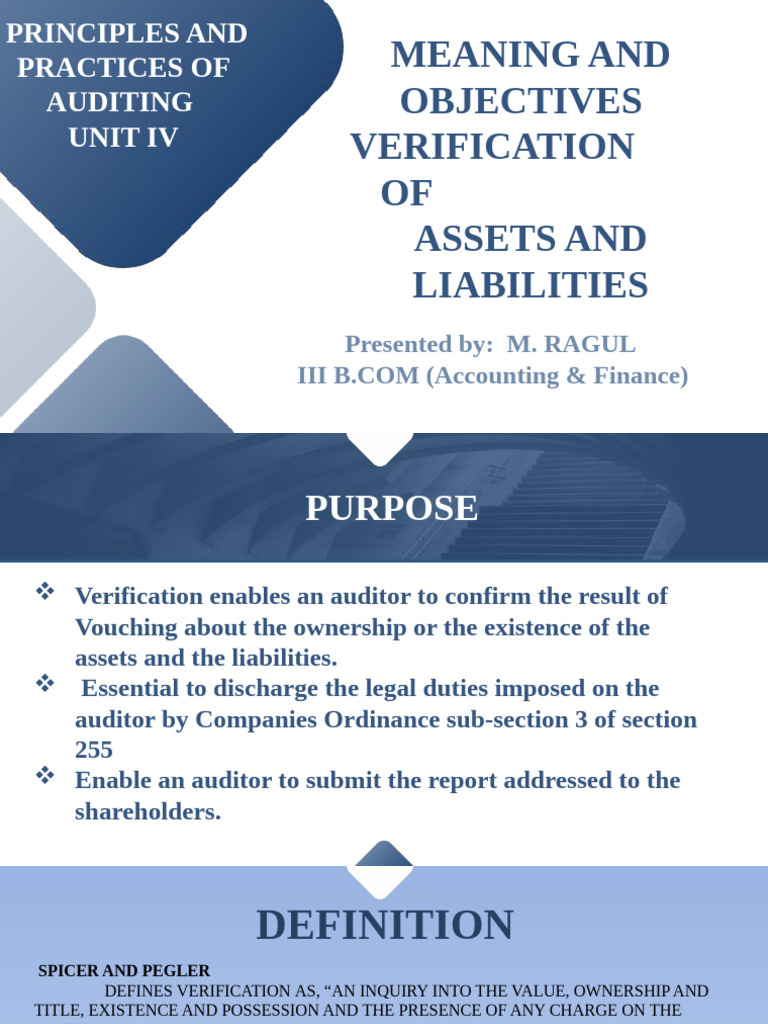VERIFICATION | PDF | Balance Sheet | Valuation (Finance)