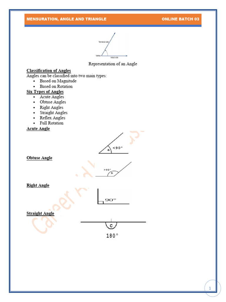angle and triangle | PDF | Triangle | Angle
