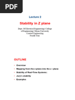Jury Stability Test | PDF | Stability Theory | Control Theory