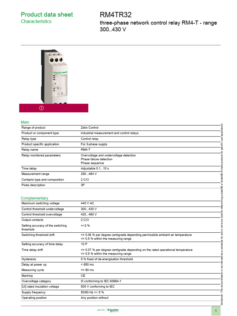 RM4TR32 | PDF | Relay | Electric Power