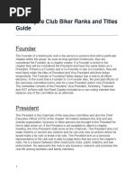 Motorcycle Club Bylaws and Rules | PDF | Presidents Of The United ...