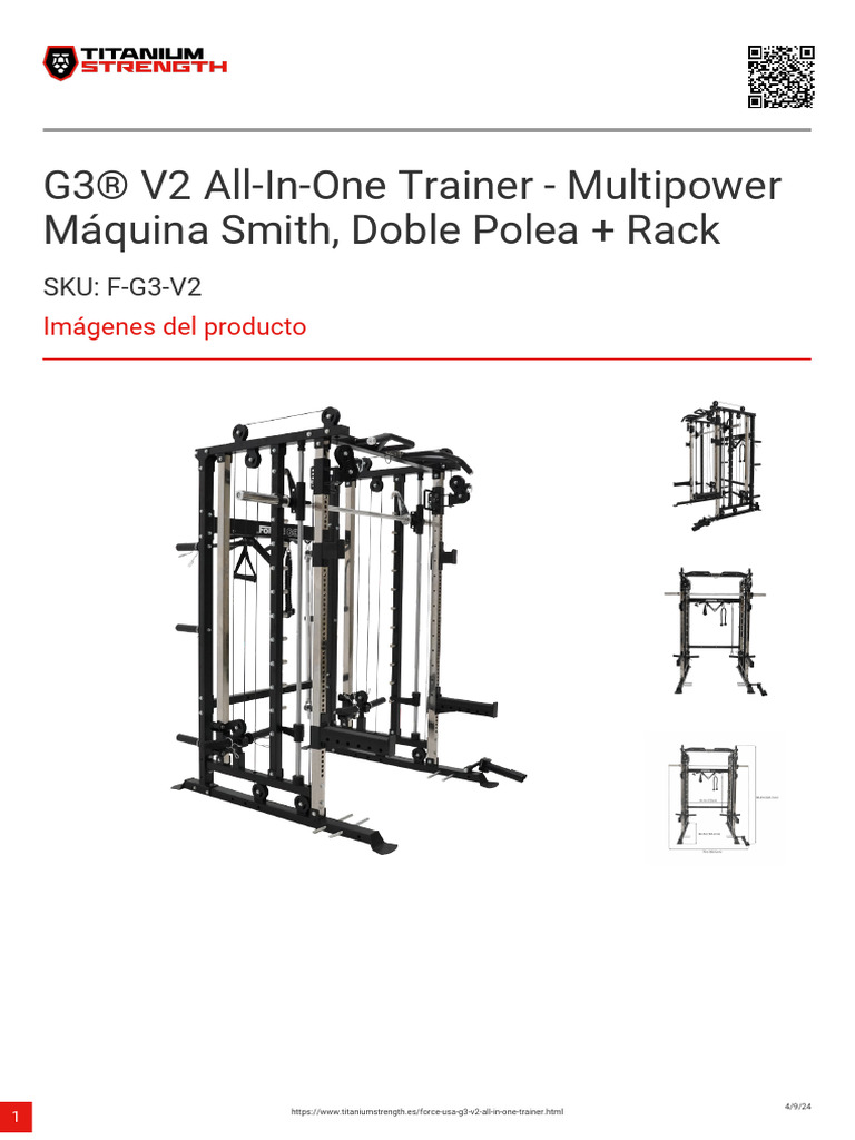G3_V2_All_In_One_Trainer_Multipower_M_quina_Smith_Doble_Polea_Rack | PDF