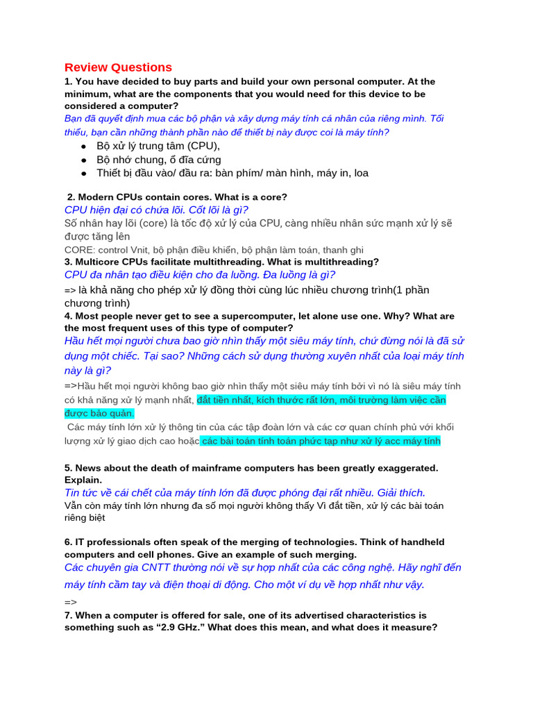Review Question 141 | PDF
