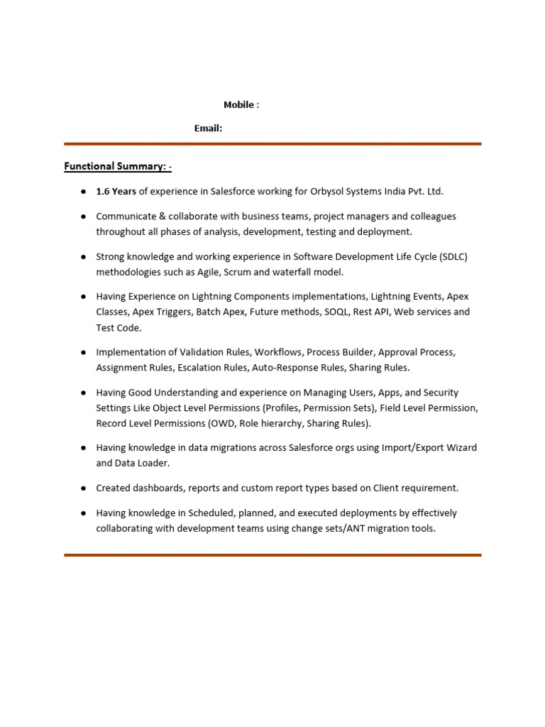 V.Rakesh 2years SFDC Dev | PDF | Computer Science | Software Engineering