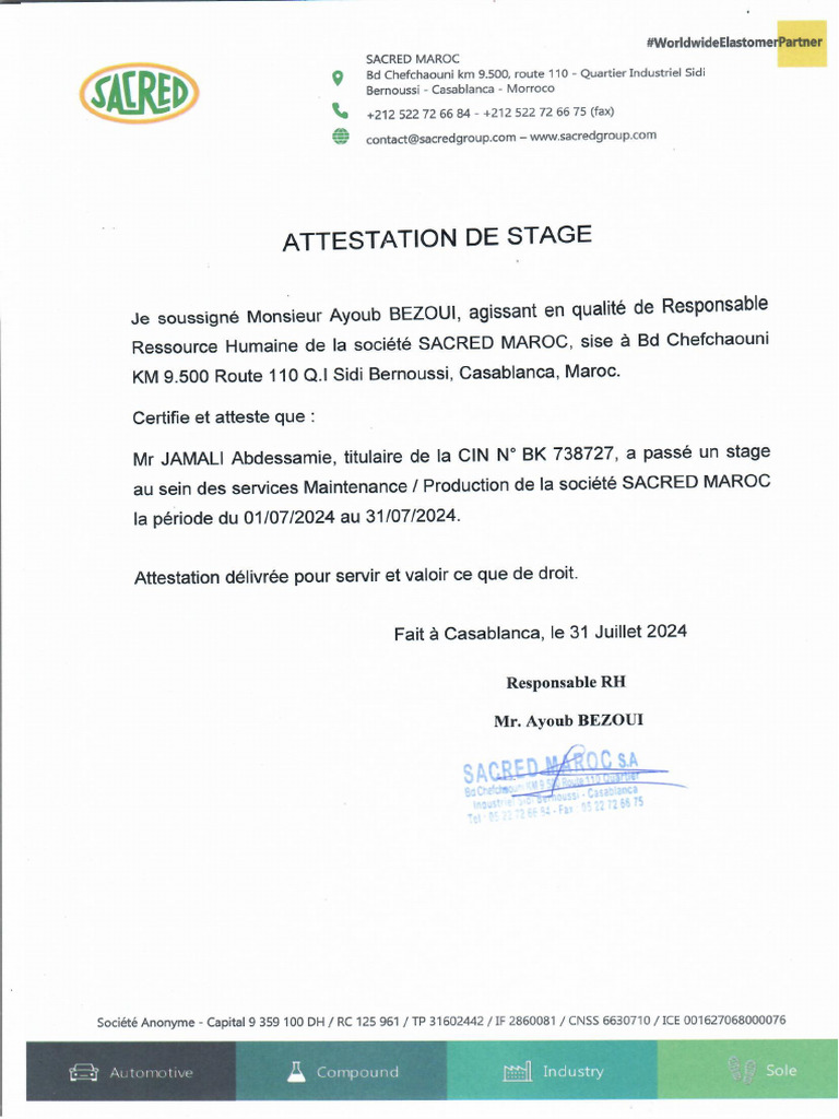 Att de Stage Jamali | PDF