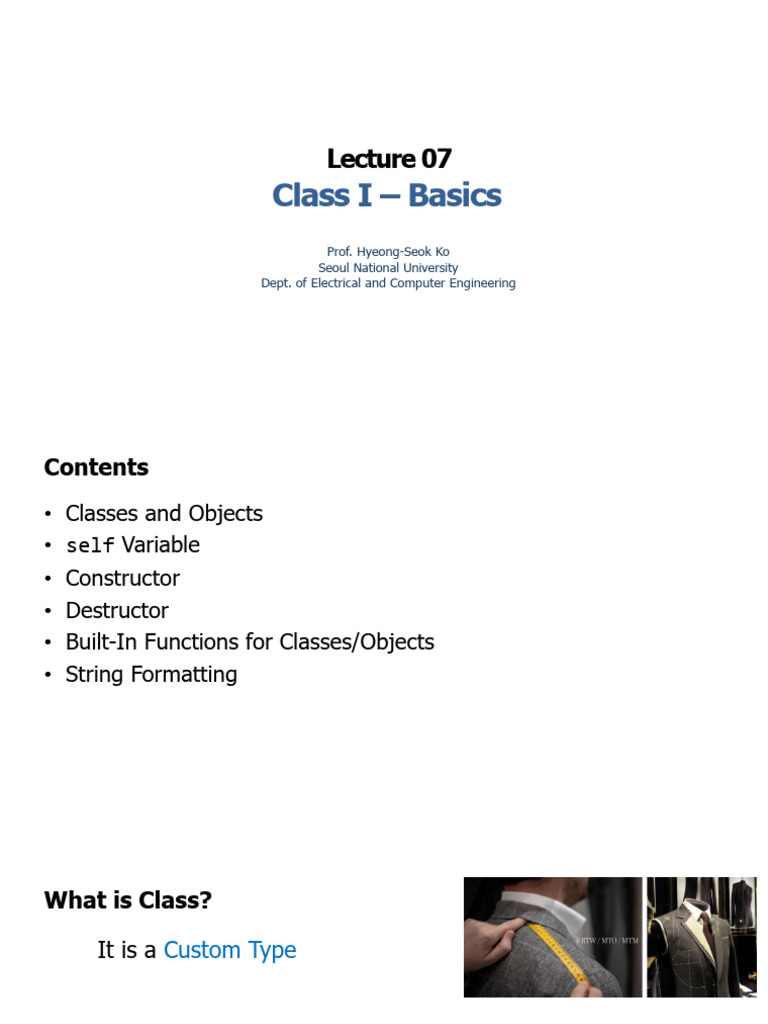 07_Class_I _Basics-2 | PDF | Constructor (Object Oriented Programming) | Programming