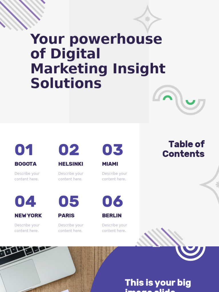 Digital Marketing Insight Presentation Green Variant | PDF ...