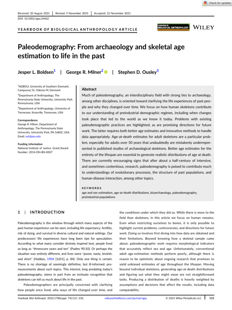 American Journal of Biological Anthropology - 2021 - Boldsen ...