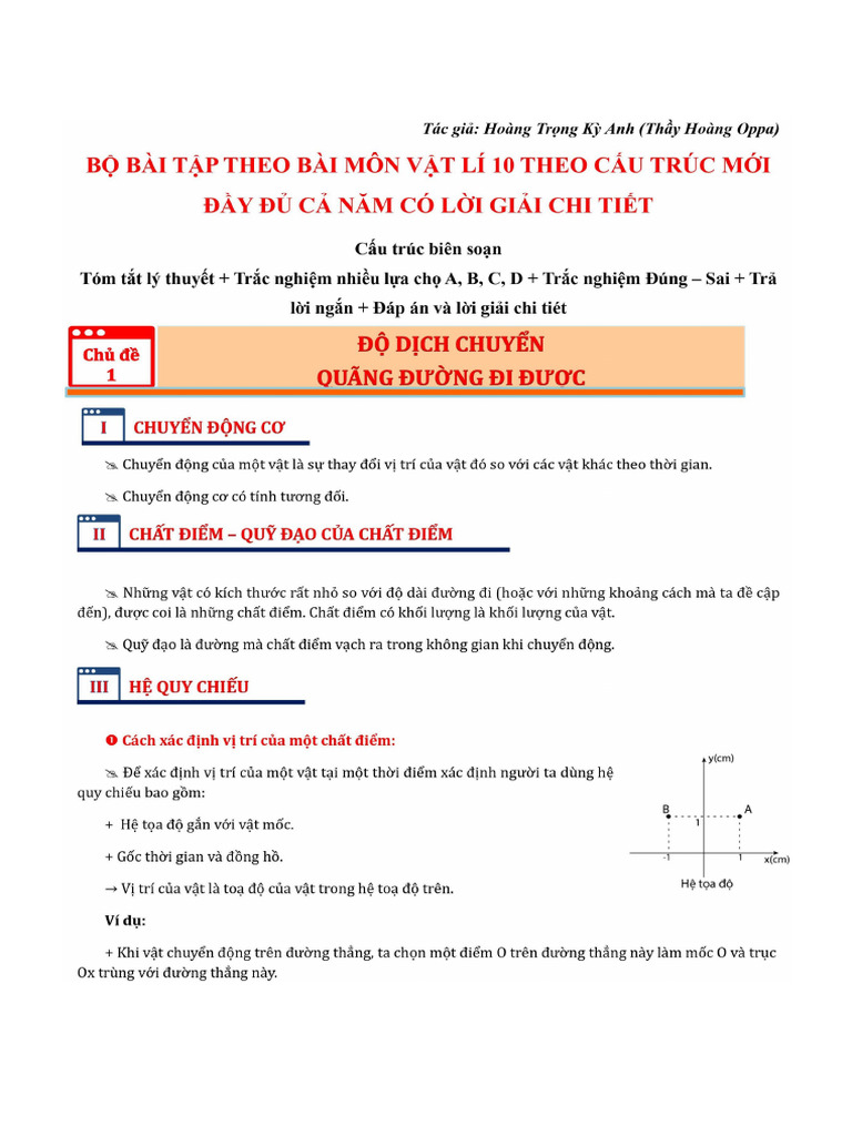 Vat Li 10 Bo Bai Tap Tung Bai Theo Cau Truc Moi Nhat 2025 | PDF
