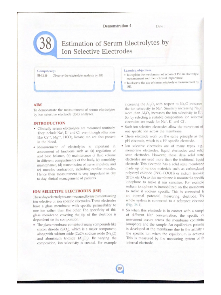 Electrolyte Analyzer | PDF