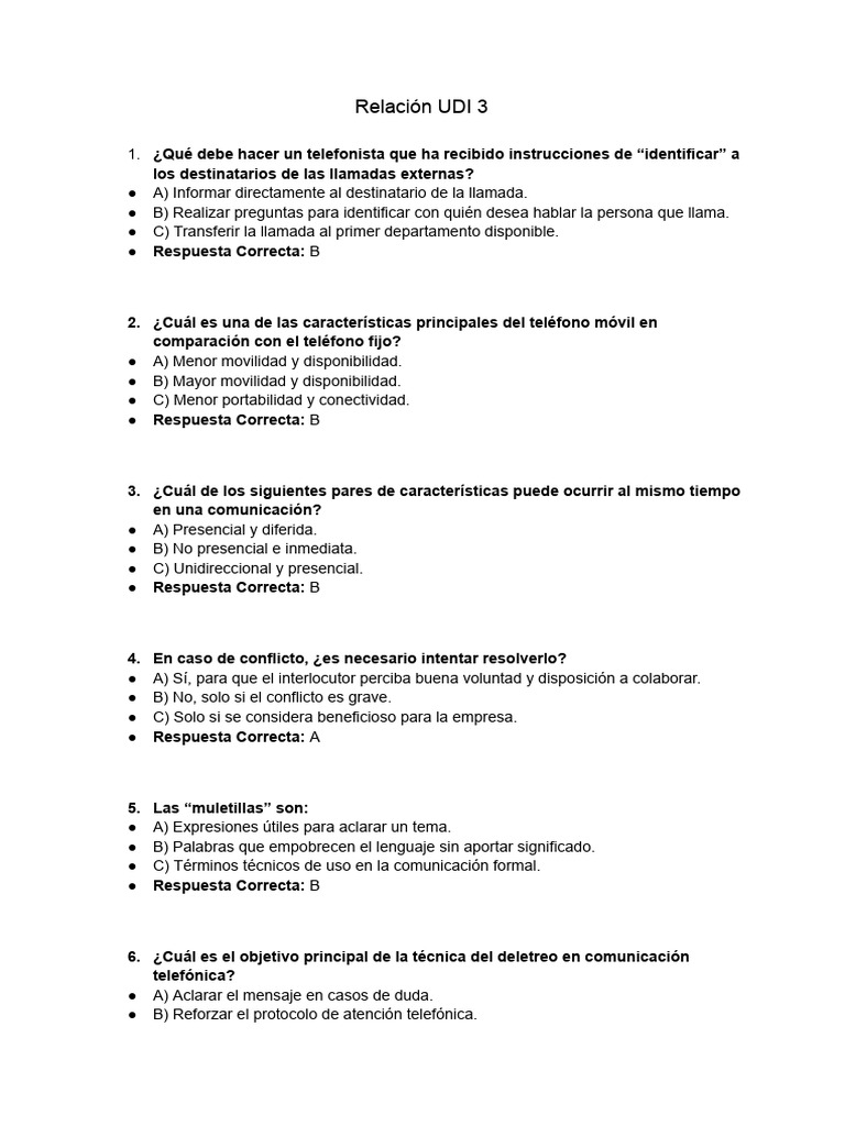 Relación UDI 3 Tecnicas R | PDF | Comunicación
