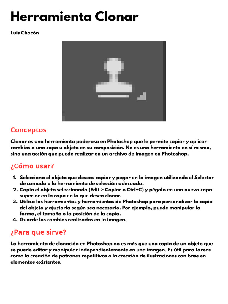 Herramienta Clonar | PDF
