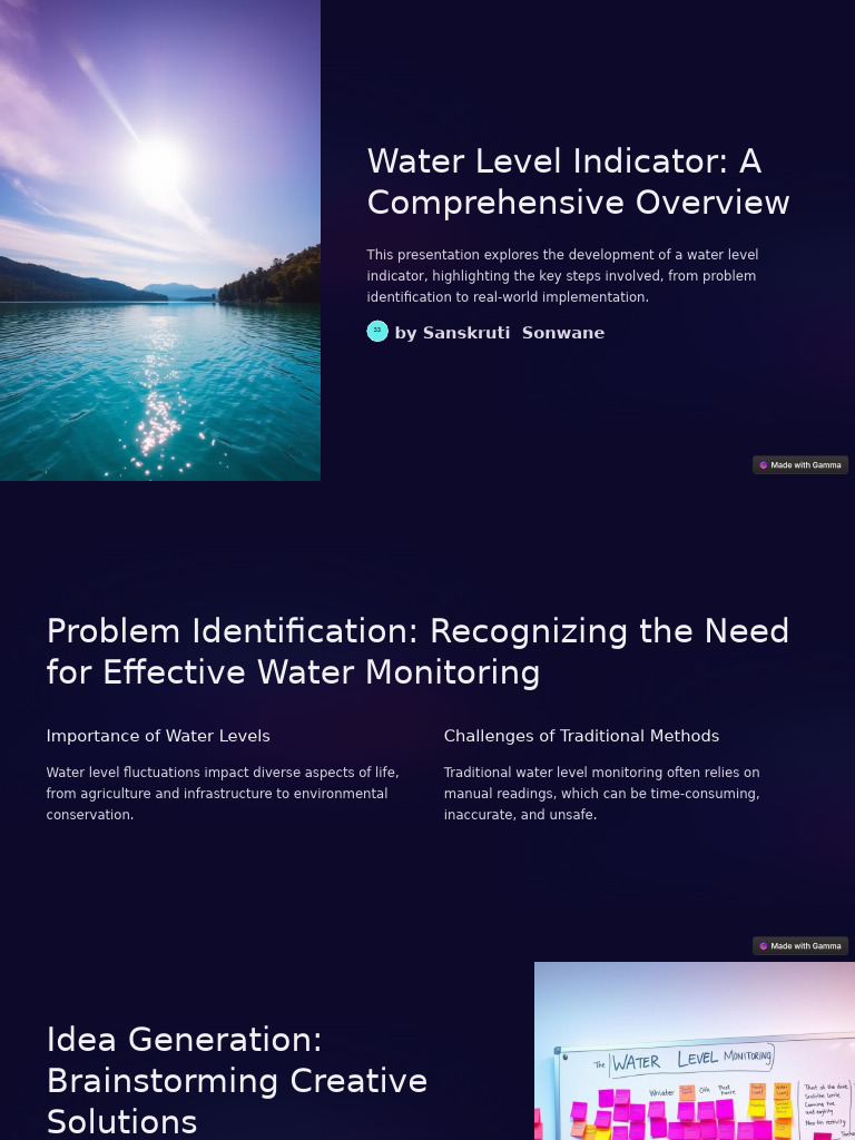 Water Level Indicator A Comprehensive Overview | PDF | Usability ...