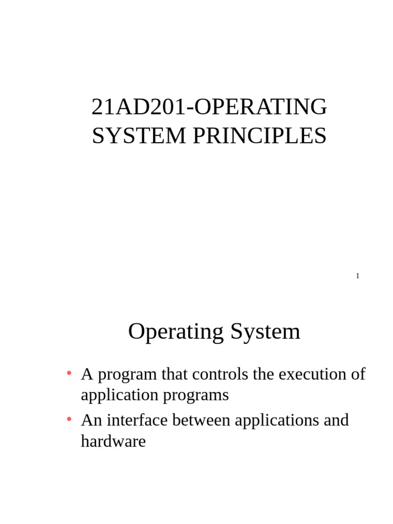UNIT-1 | PDF | Process (Computing) | Operating System