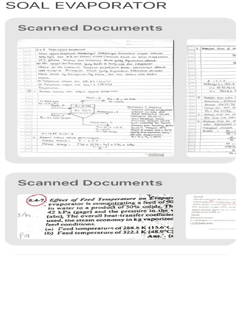 Soal Evaporator | PDF