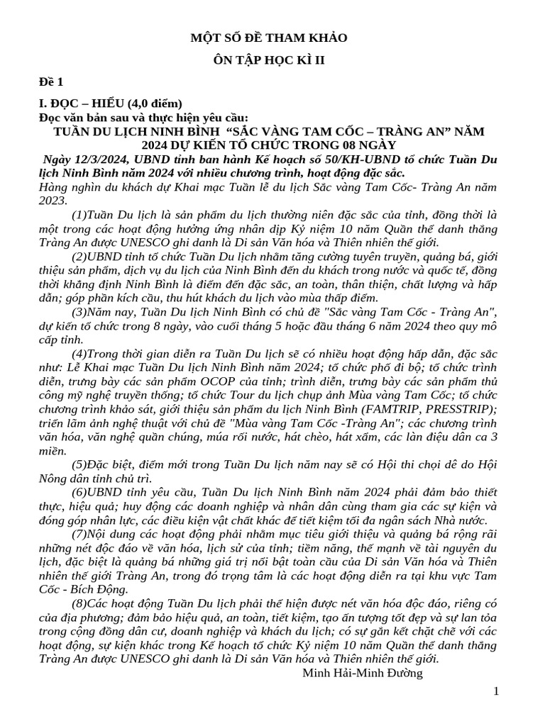 Tham KH o HK Ii | PDF