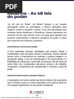 As 48 Leis Do Poder | PDF | Poder (social e político) | Educação em ...