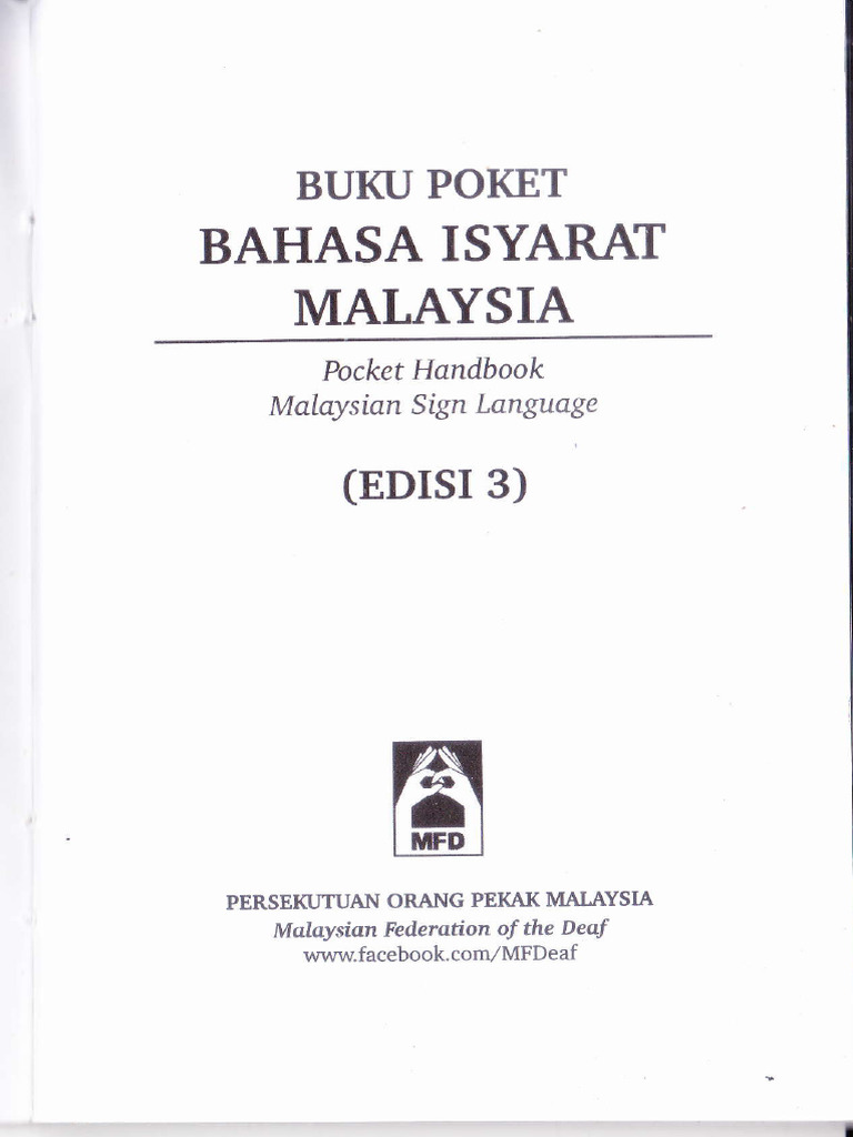 Buku Poket Bahasa Isyarat Malaysia | PDF