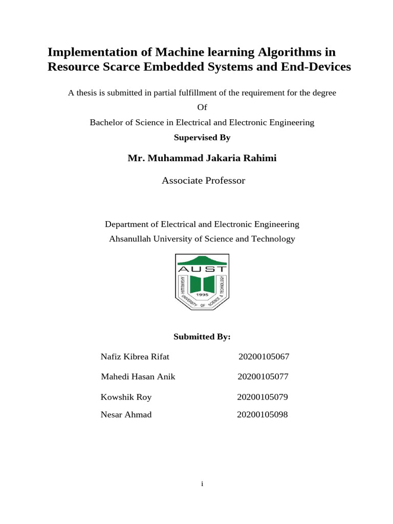 Thesis Book | PDF | Artificial Neural Network | Deep Learning