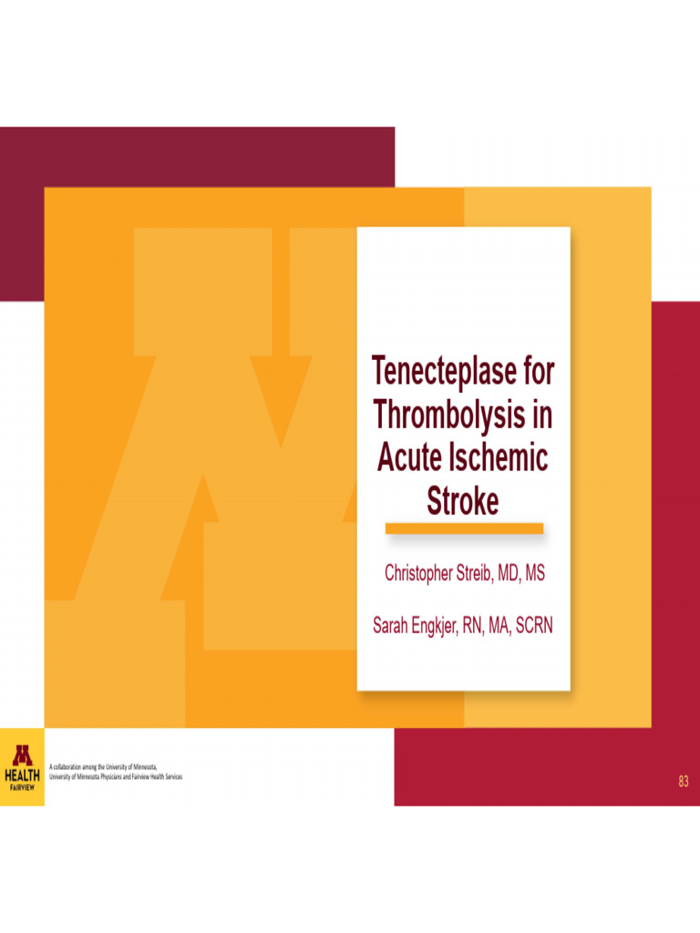 Tenecteplase-for-Thrombolysis-in-Acute-Ischemic-Stroke | PDF | Stroke | Intravenous Therapy