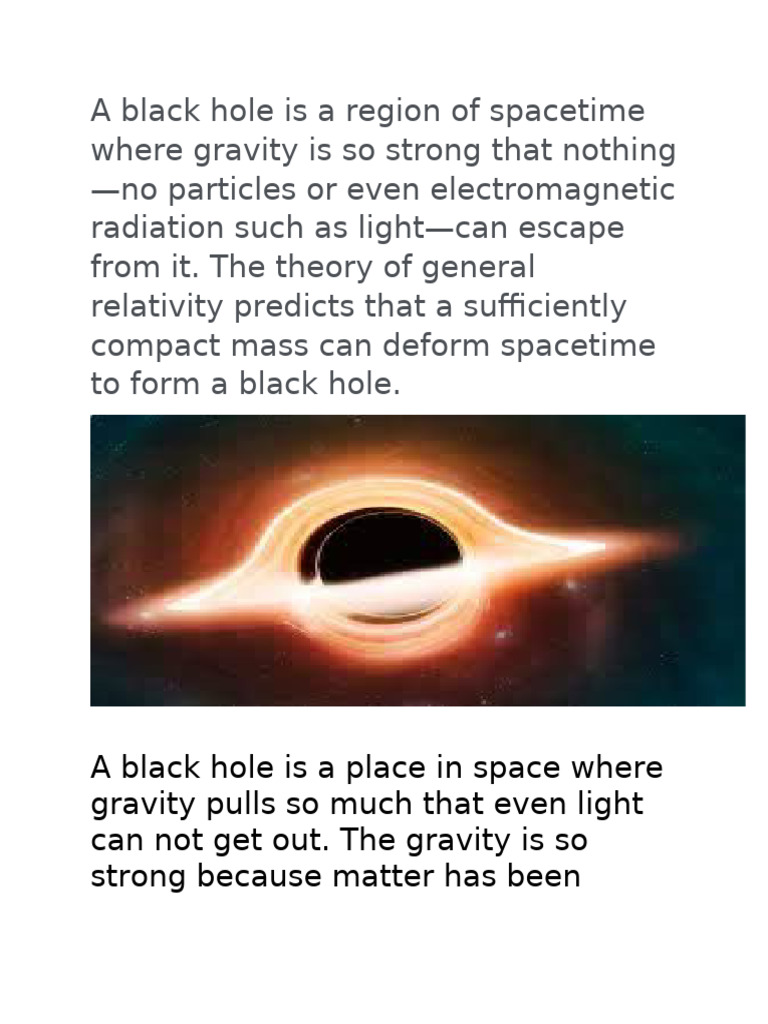 Black Holes | PDF