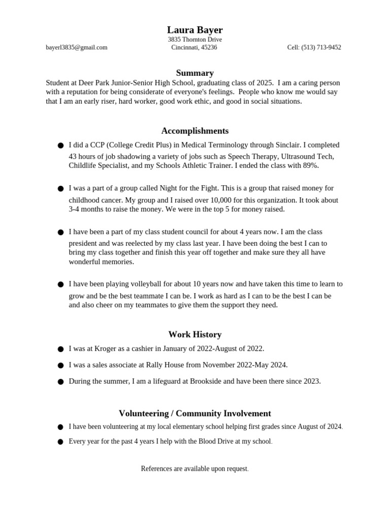 Resume Template DPCA 2 | PDF