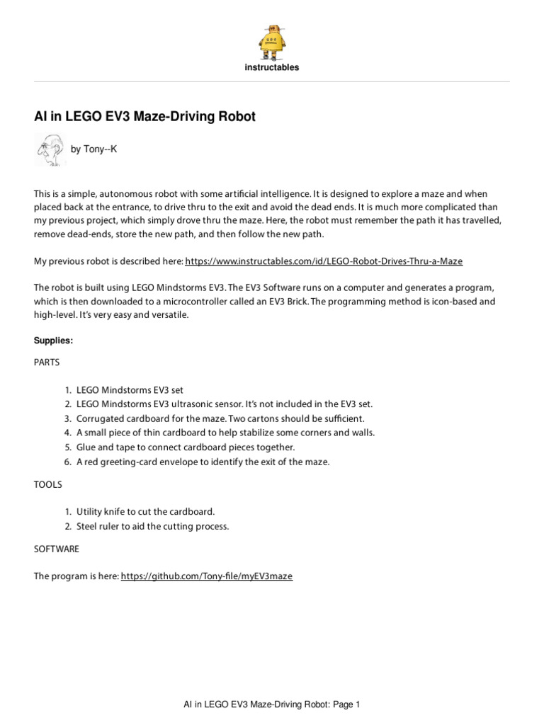 AI-in-LEGO-EV3-Maze-Driving-Robot | PDF