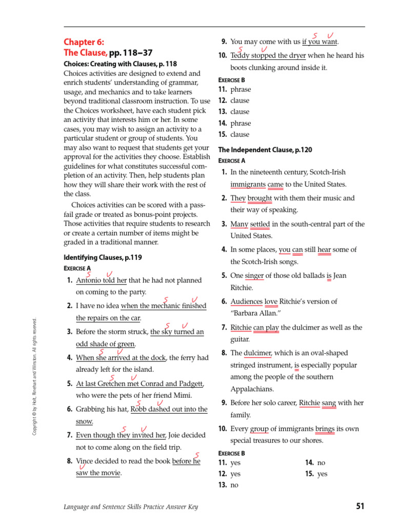 Holt Handbook 06 Exercises AK | PDF