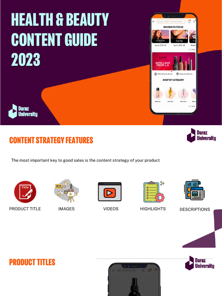 Health & Beauty Content Guide 2023 | PDF | Cosmetics | Sunscreen