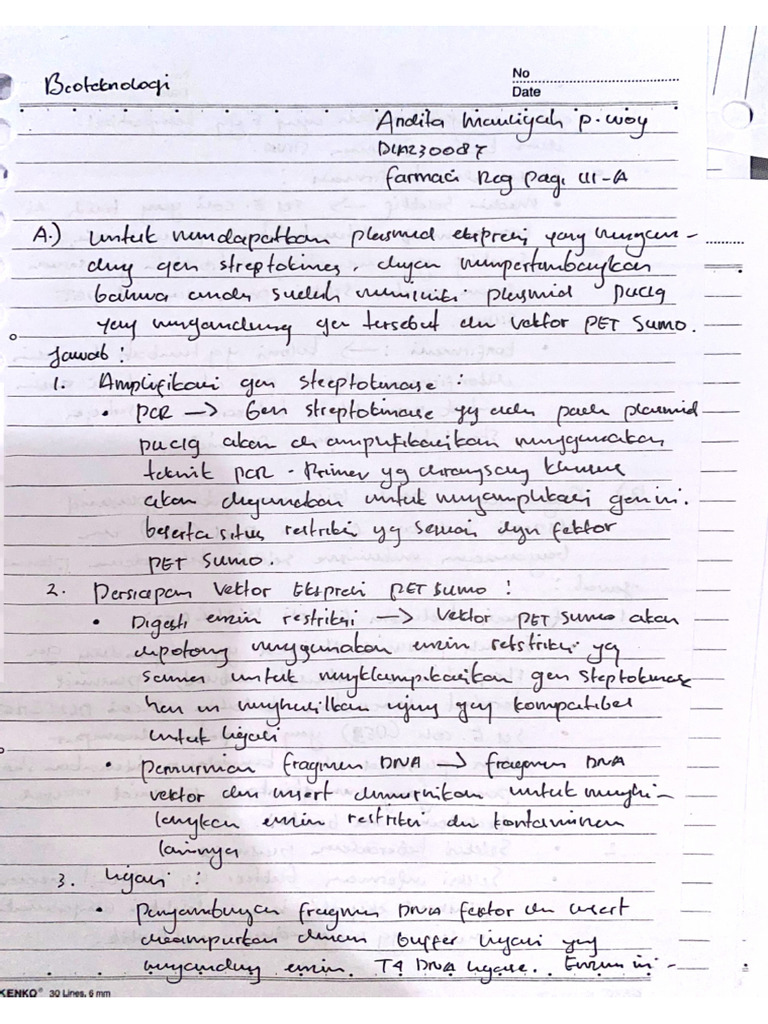 Andita Mauliyah Pratama Woy - D1A230087 - Farmasi IIIA | PDF