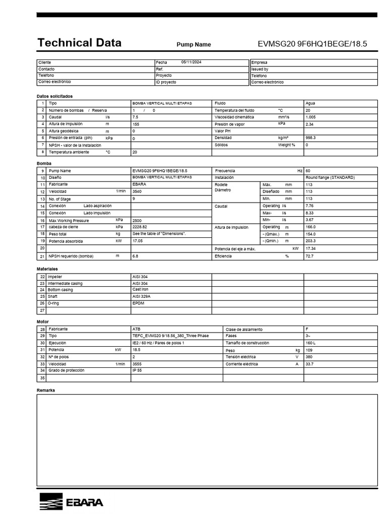 DATA SHEET recutor | PDF | Cantidad | Metrología
