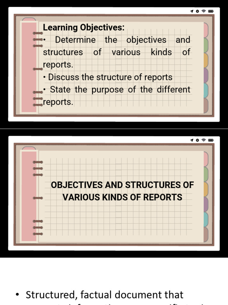 EAPP Q2 Lesson 4 Objectives and Structures of Various Kinds of Reports | PDF | Methodology ...