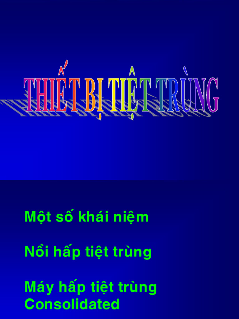 Thiet Bi Tiet Trung | PDF